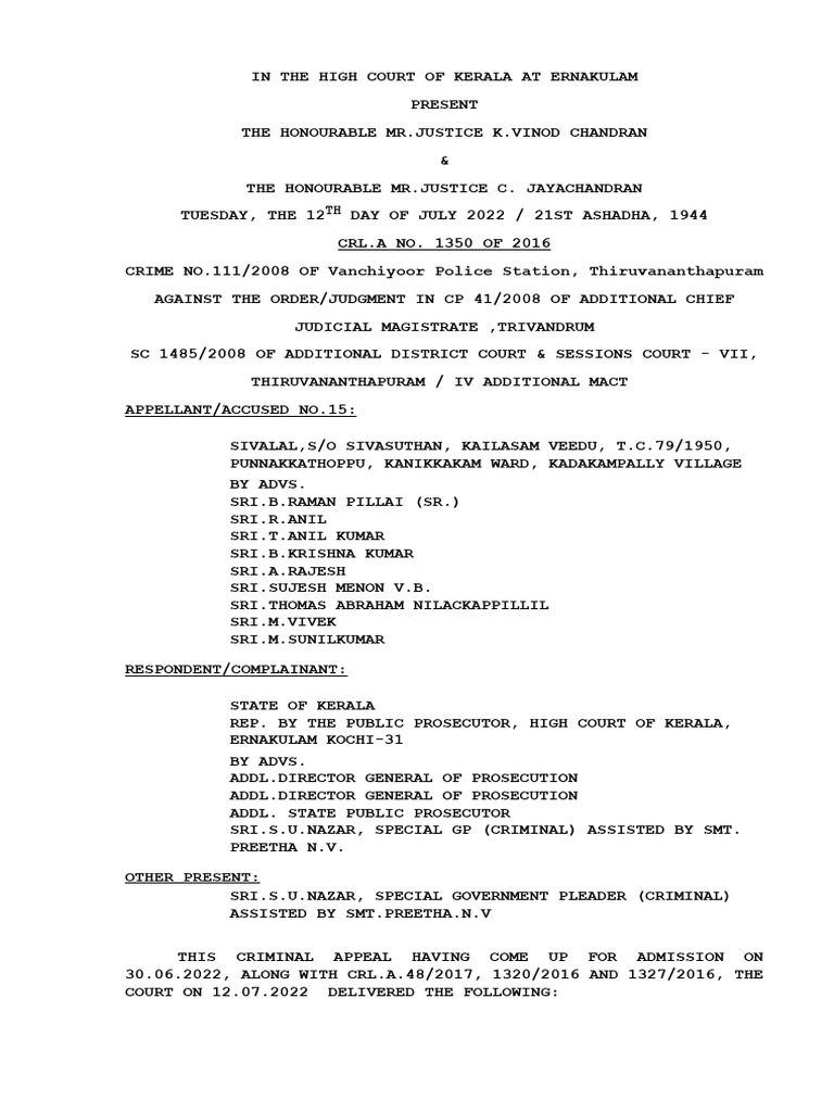 CRL Appeal 1320 Appeal Judgment 425513 | PDF | Witness | Testimony