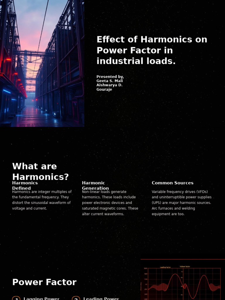 Harmonics Impact on Industrial Power Factor | PDF | Electrical ...