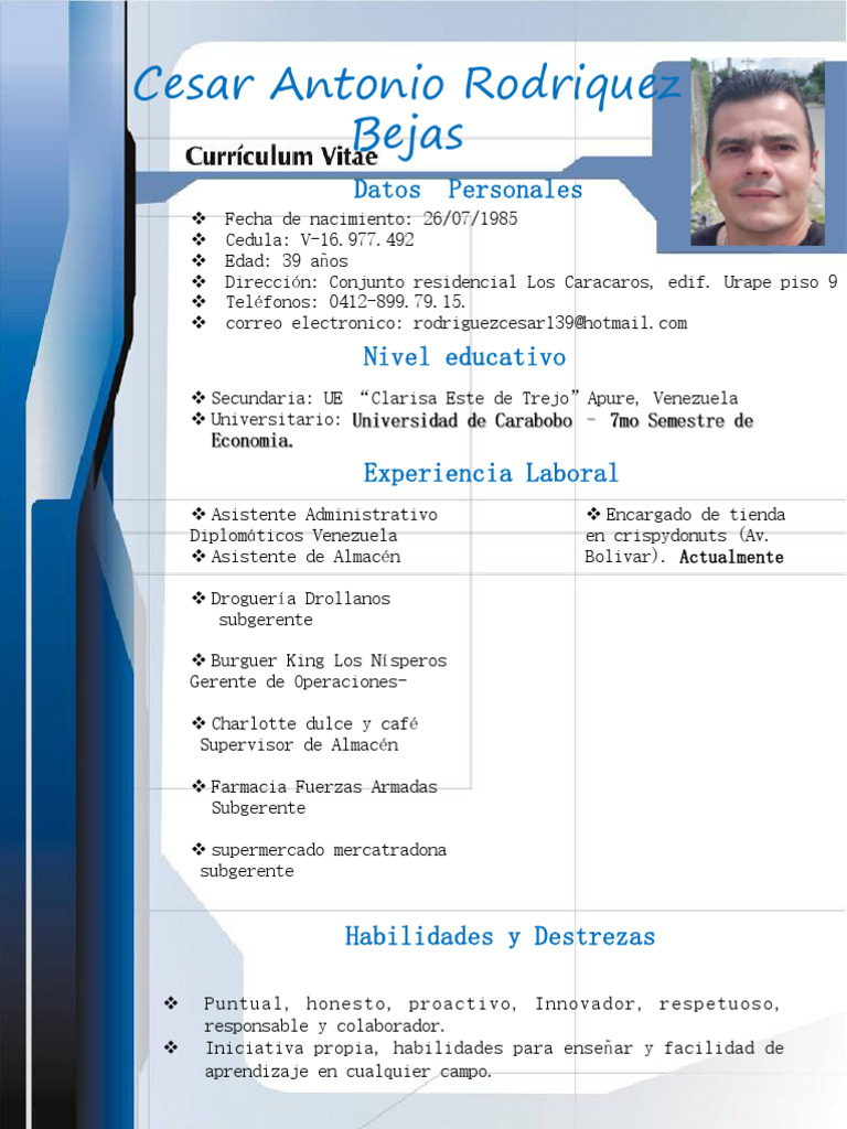 Curriculum Cesar | PDF