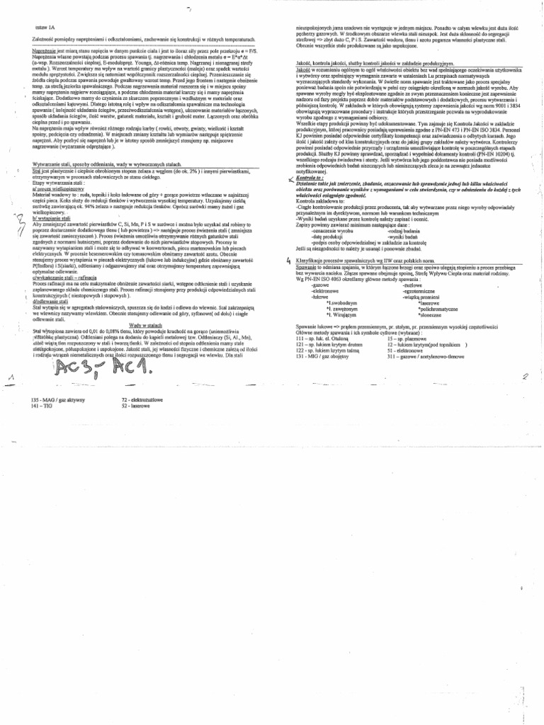 Opracowane Pytania Na Egz. Ustny IWE | PDF