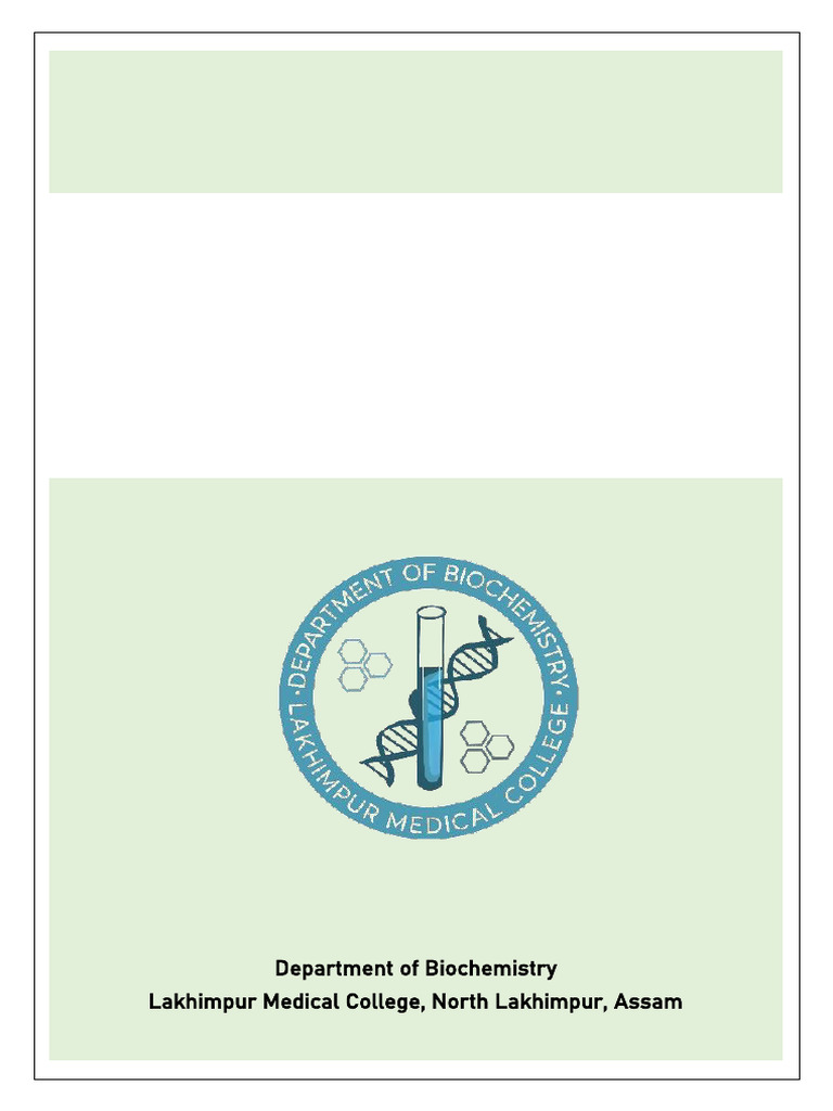 Elective Biochemistry Case Record-Manual Research | PDF