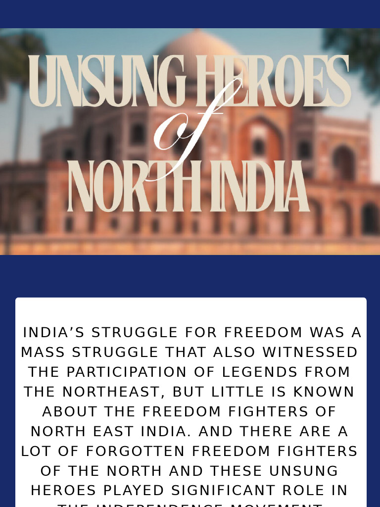 Unsung Heroes of North India | PDF