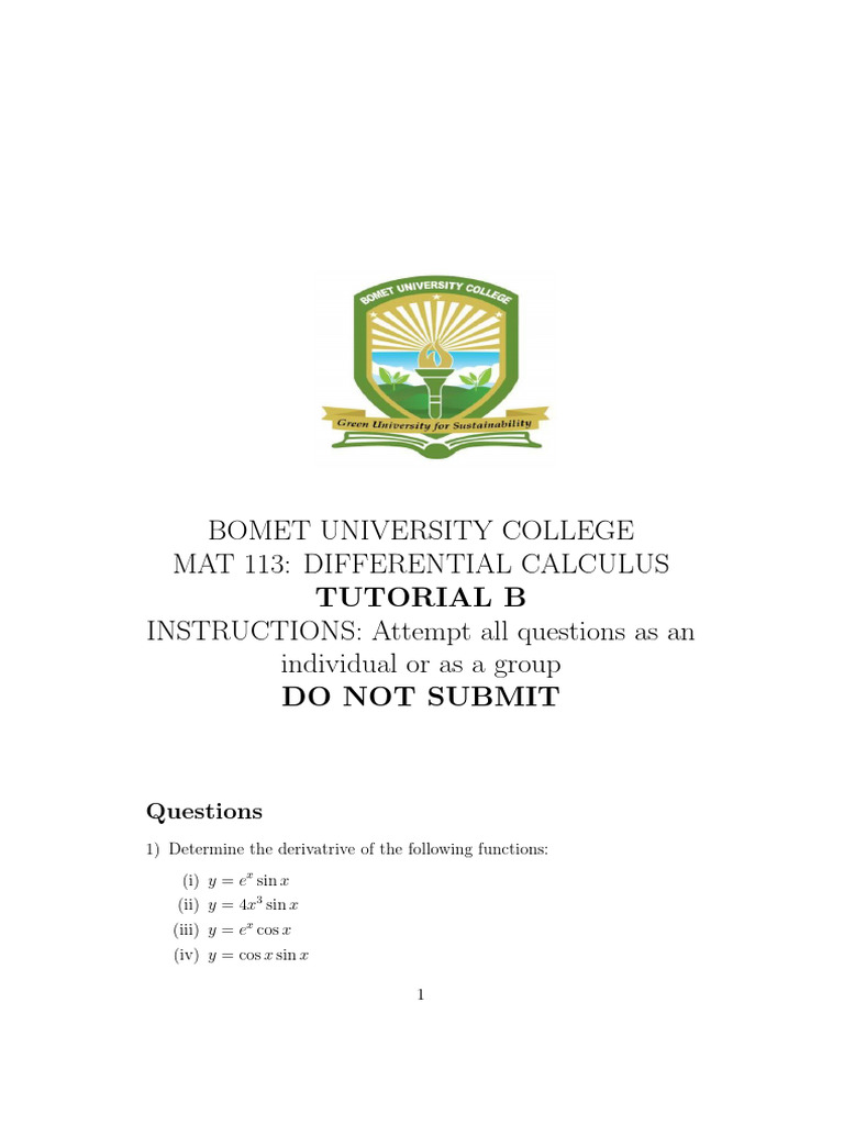 Mat 113 Tutorial b | PDF | Ellipse | Euclidean Geometry