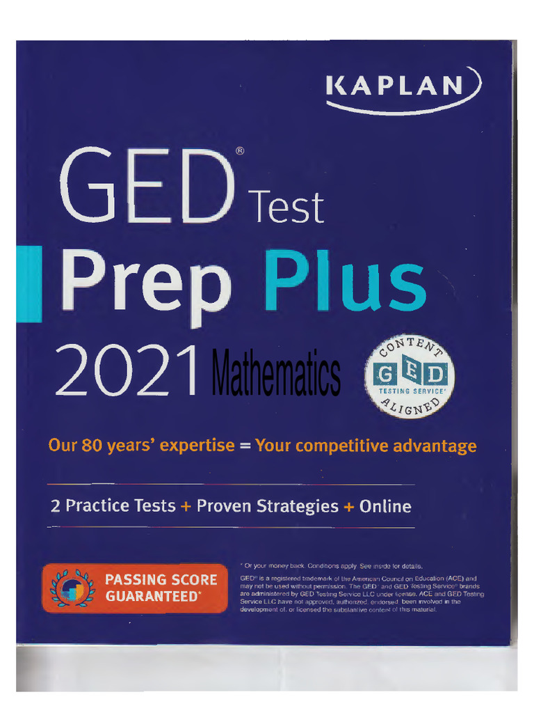 Open GED Math Kaplan PDF | PDF