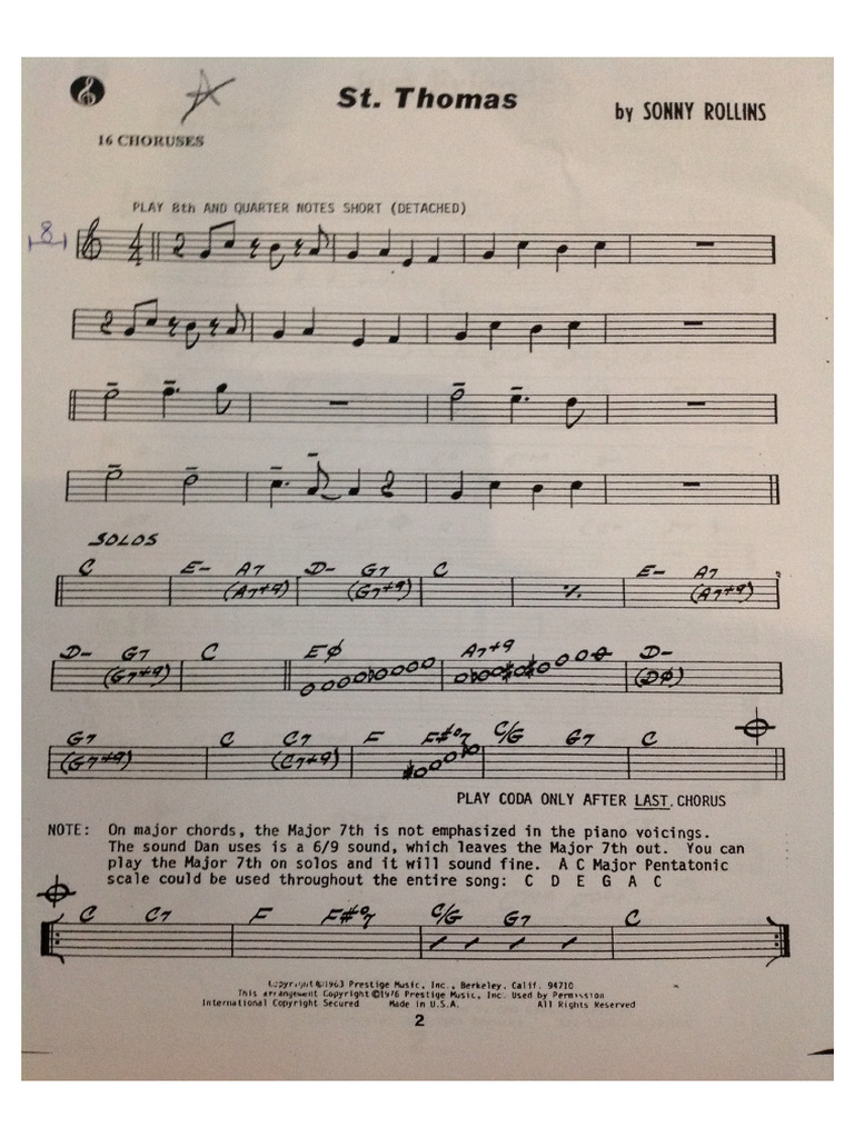 Jazz - St. Thomas | PDF