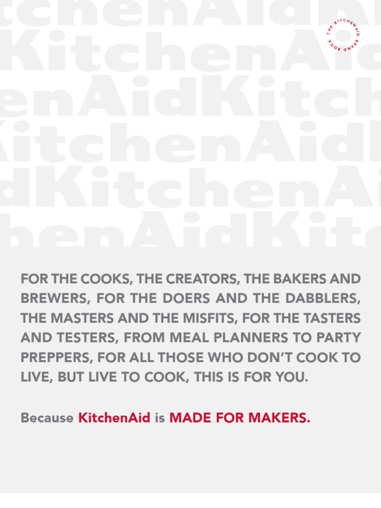 KitchenAid Brand Book Overview | PDF | Brand | Baking