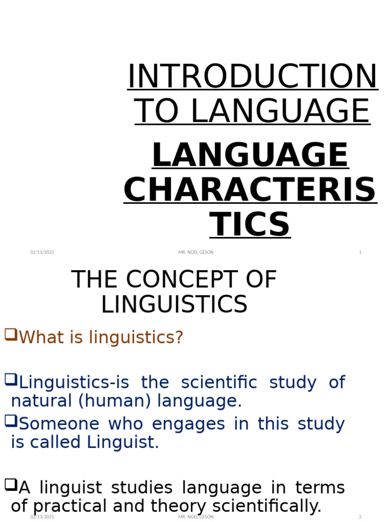 Introduction to Language Pp-updated 2023 | PDF | Syntax | Semantics