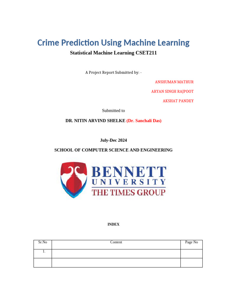 SML PROJECT REPORT | PDF | Cluster Analysis | Machine Learning
