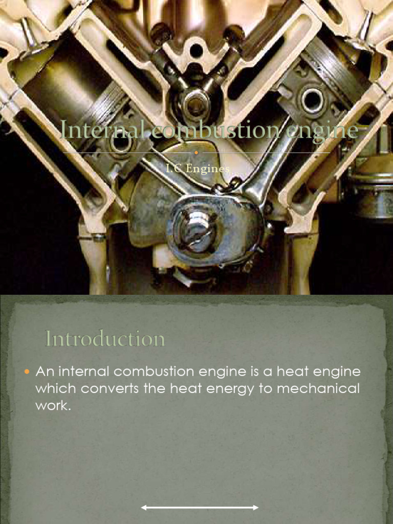 1 Introduction To IC-Engine | PDF | Internal Combustion Engine | Piston