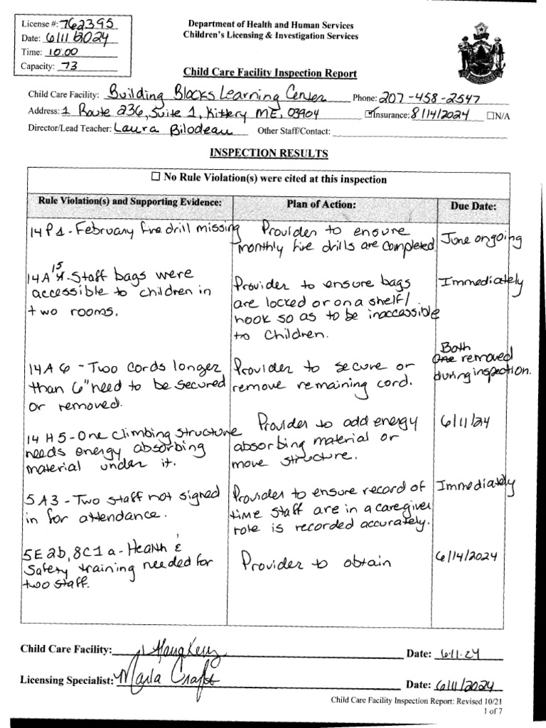 DHHS Childcare Report | PDF