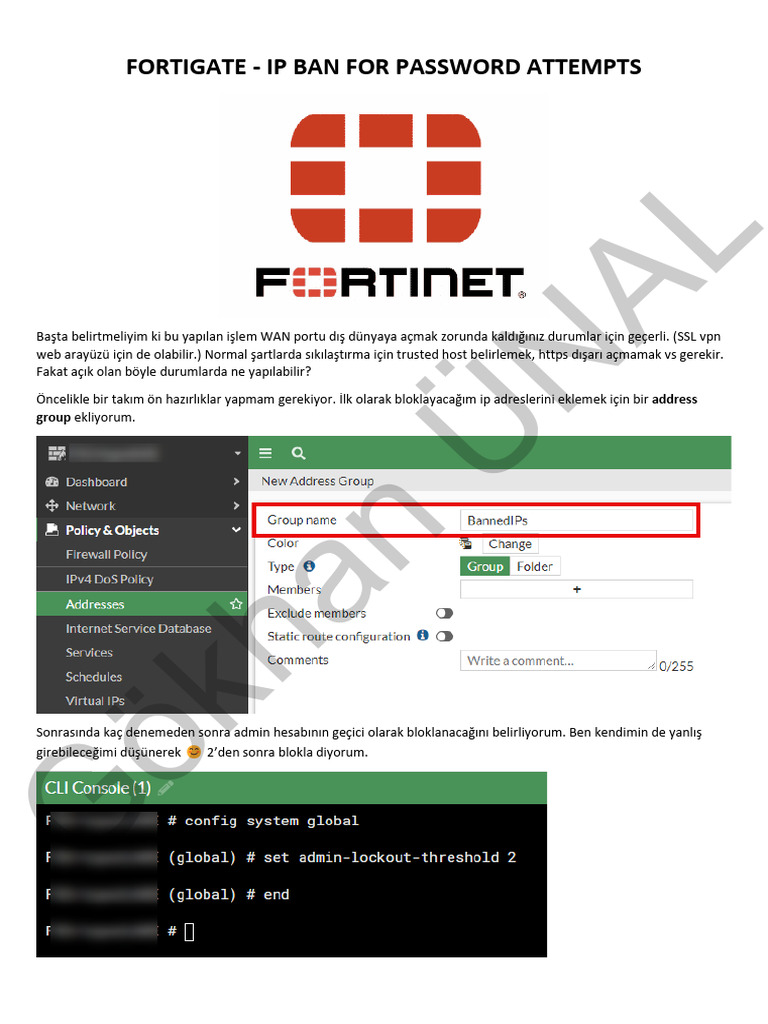 Fortigate Block IP 1716688315 | PDF