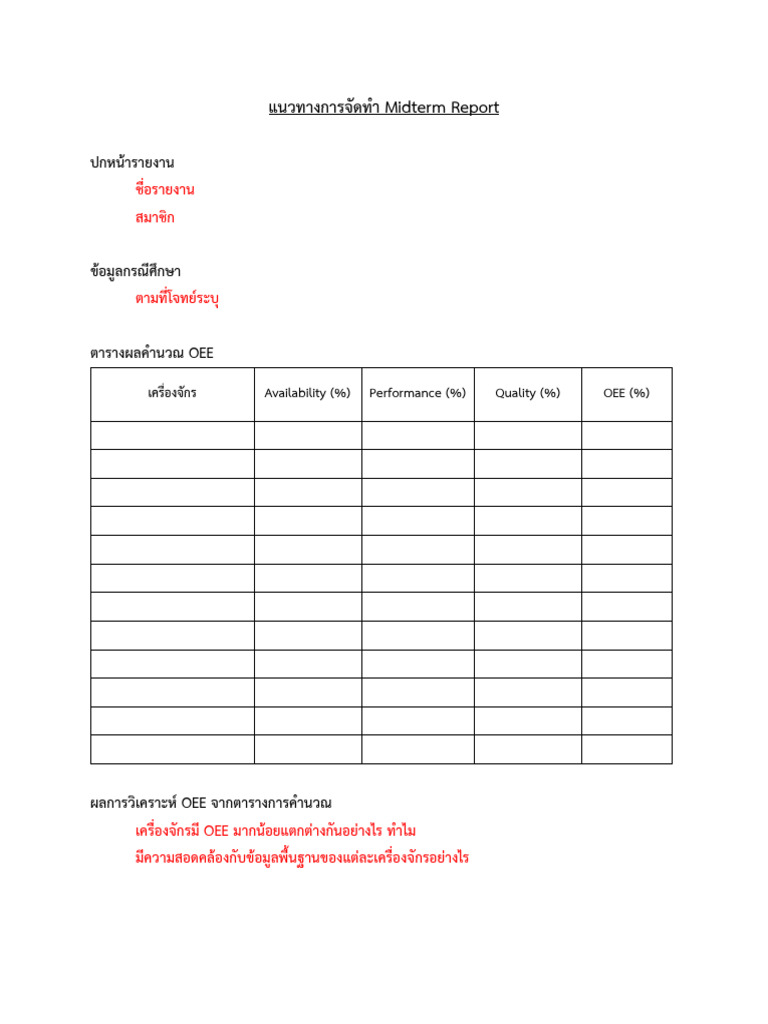Midterm Report Guide | PDF