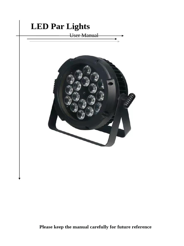 LED Outdoor Par Light User Manual | PDF | Equipment | Electricity