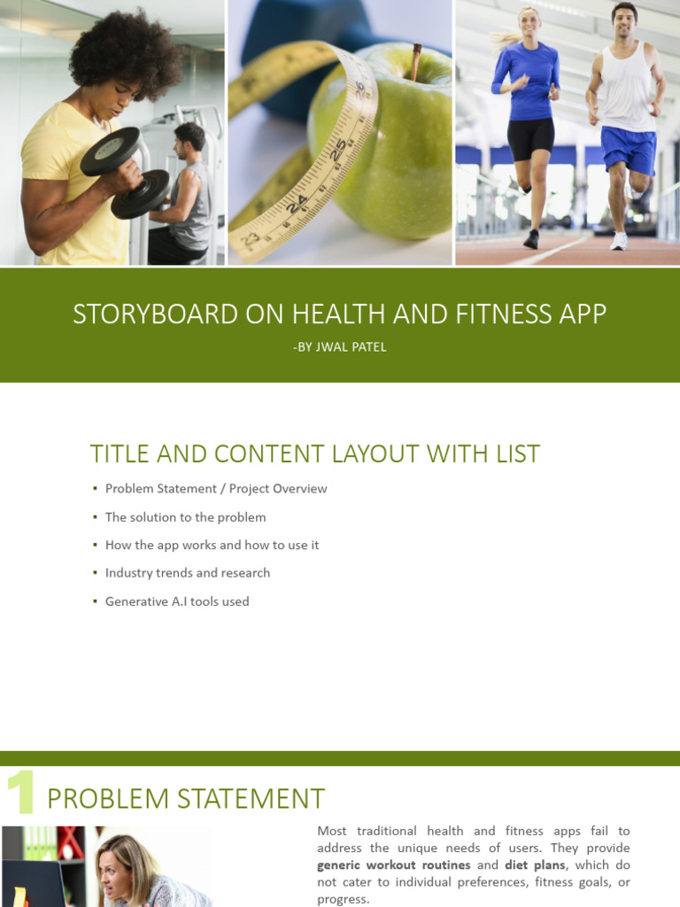 Generative AI Health & Fitness Storyboard | PDF | Physical Fitness ...