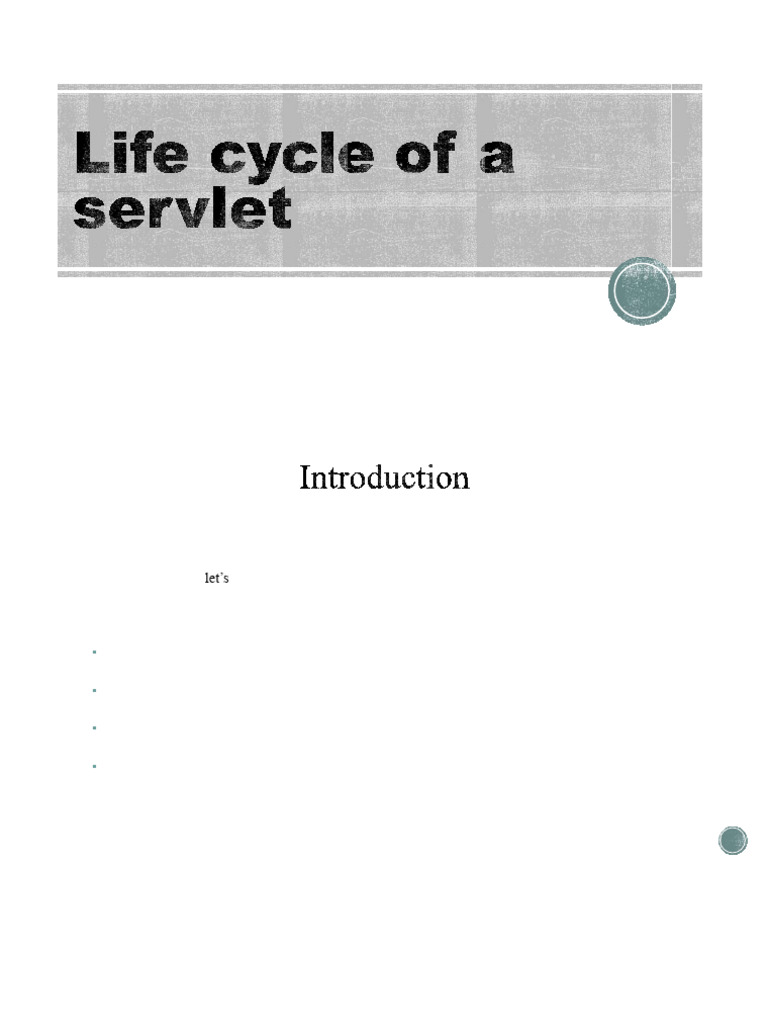 Servlet | PDF | Computer Programming | Programming Paradigms