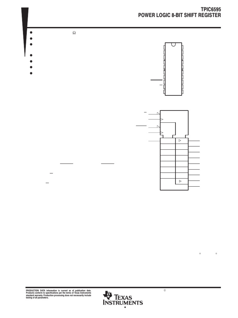 Tpic 6595 | PDF | Logic Gate | Electricity