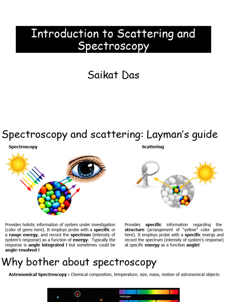 Lec 16 | PDF | Spectroscopy | Scattering