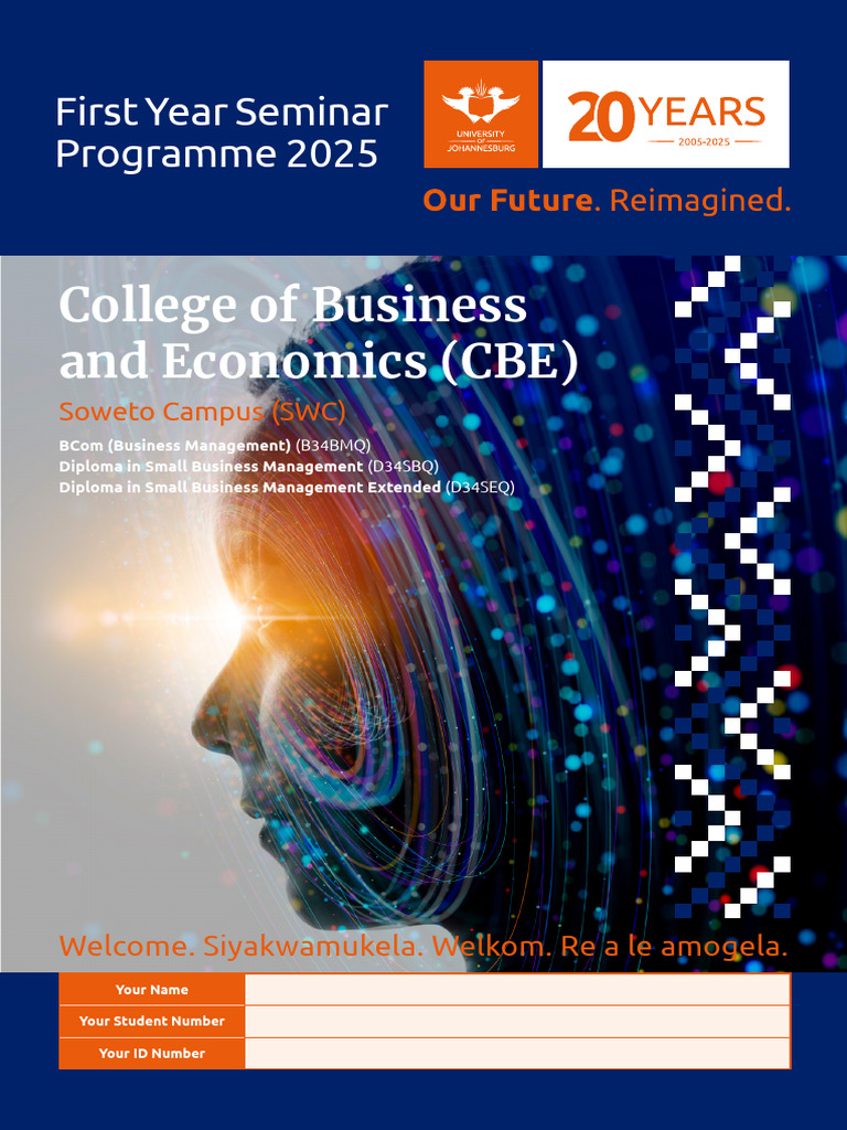 Uj Fys2025 Cbe SWC Programme Online Businessmanagement | PDF | Higher ...
