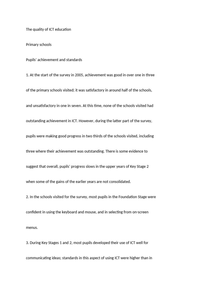 The Quality of Education | PDF