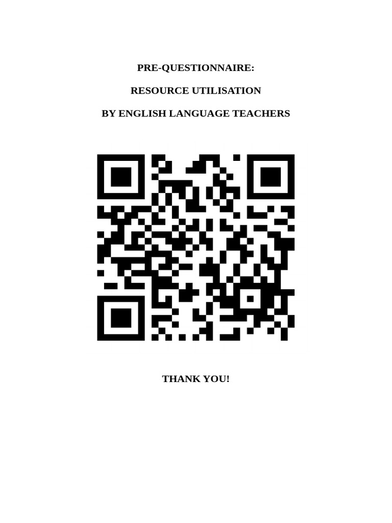 Pre-questionnaire Qr Code | PDF