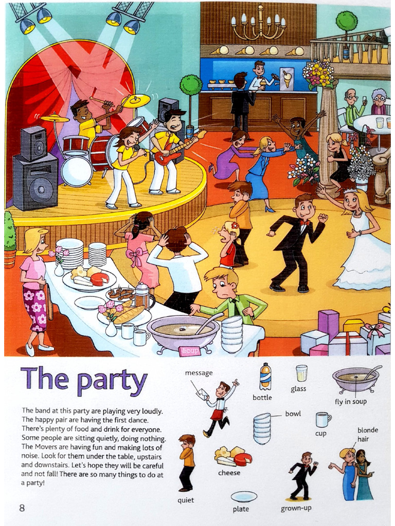 Describing pictures - at the party (1) | PDF