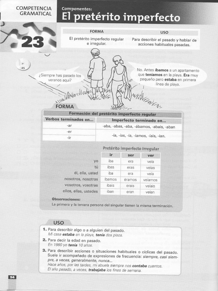 Imperfecto, Ejercicios | PDF