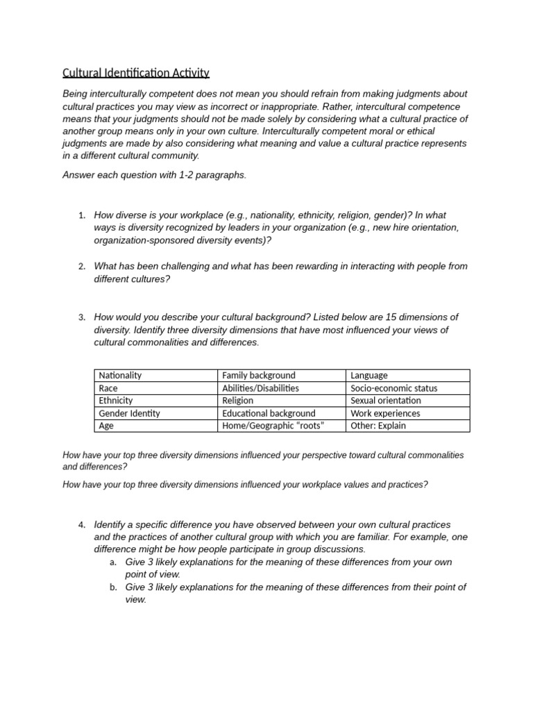 Enhancing Workplace Cultural Competence | PDF | Liberal Arts Education ...