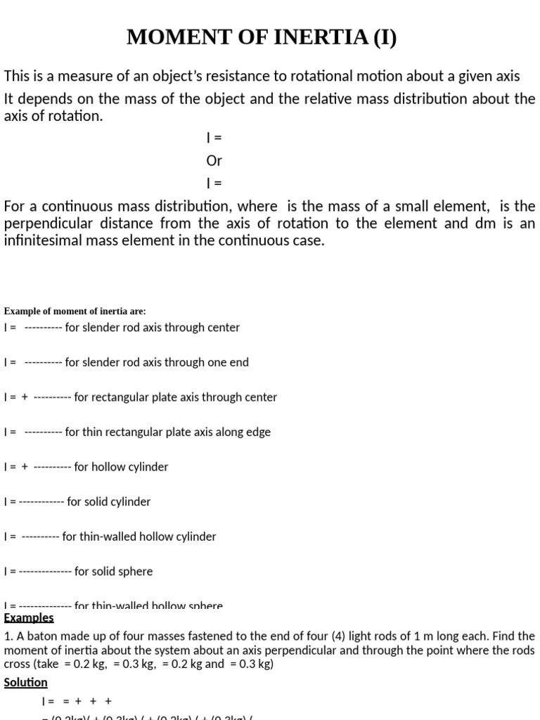Understanding Moment of Inertia and Gyroscopes | PDF | Gyroscope ...
