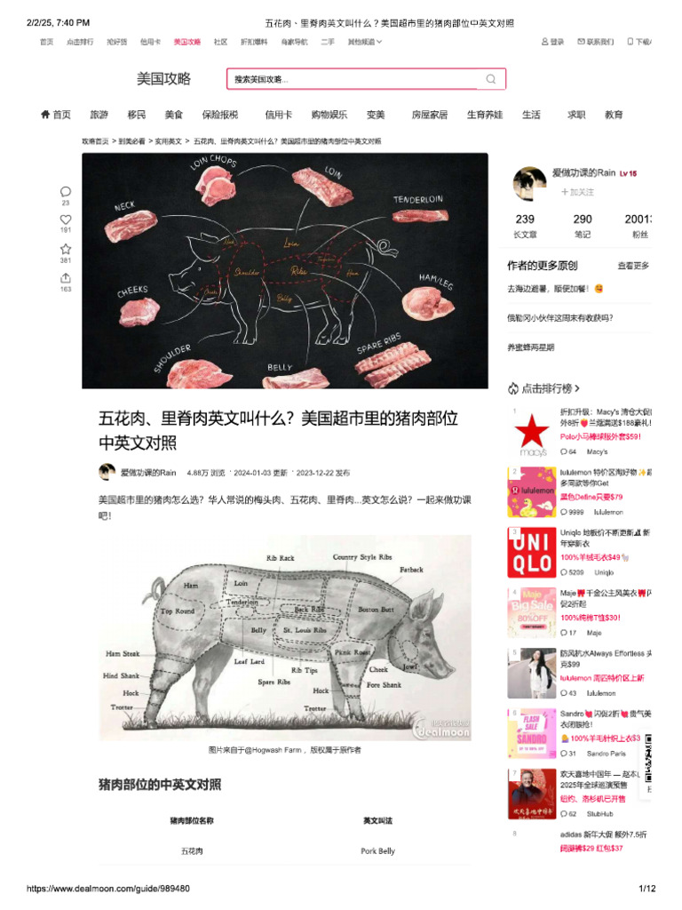 Pork | PDF