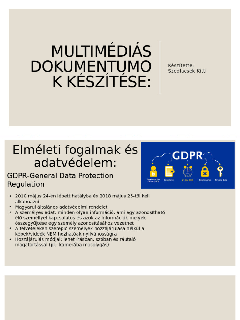 Multimédiás dokumentumok készítése-infó | PDF