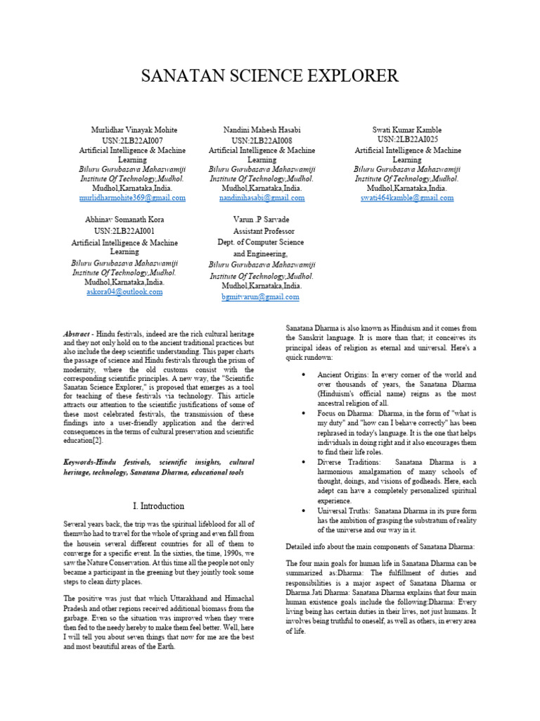 Sanatan Science Explorer-1 | PDF | Moksha | Bhakti