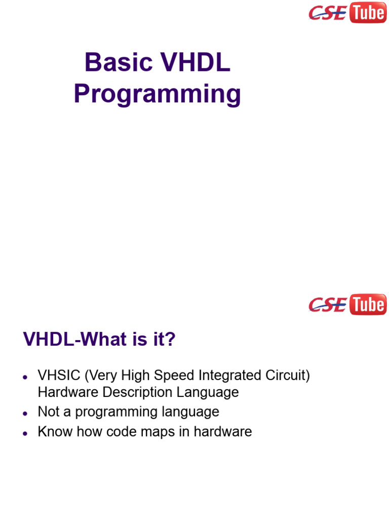 BasicProgramming.ppt | PDF | Vhdl | Information Technology