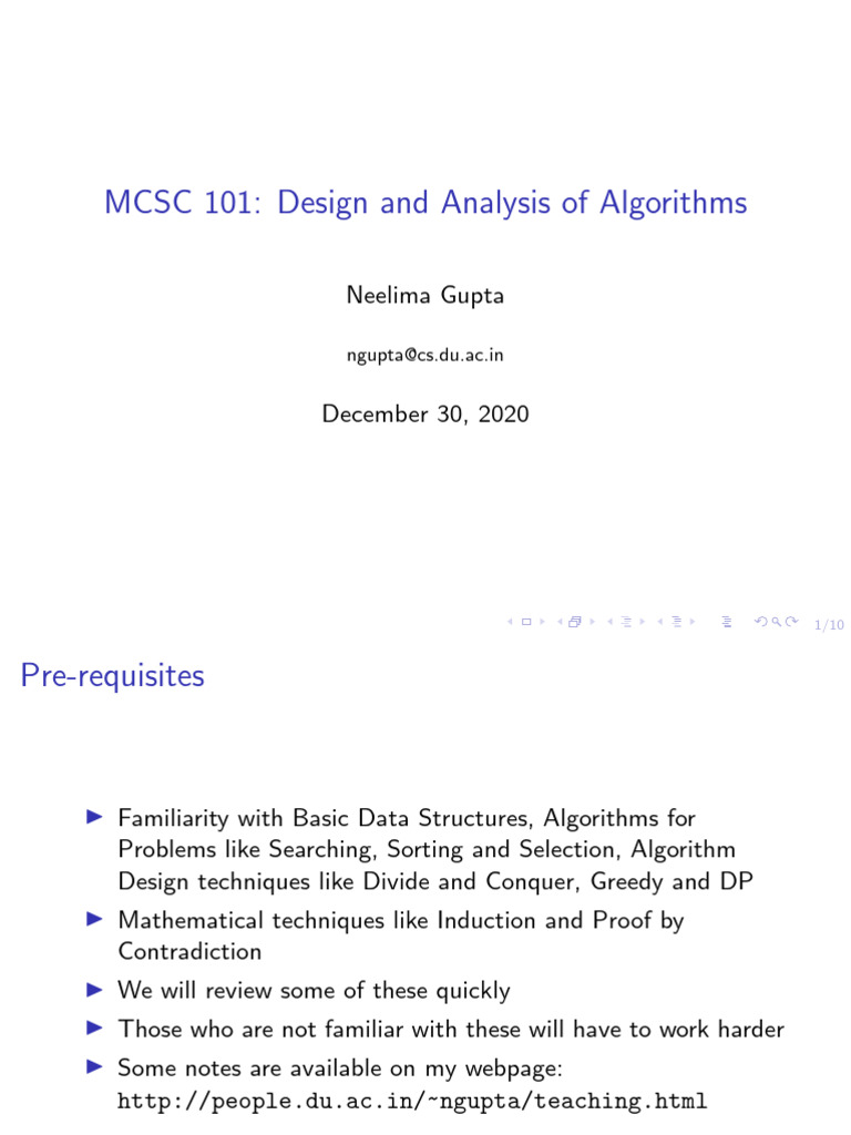 Lecture 1.1 - Correctness - of - Linear - Search | PDF | Mathematical ...