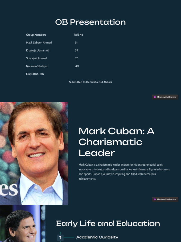 OB-Presentation Gemma | PDF | Entrepreneurship | Cognition