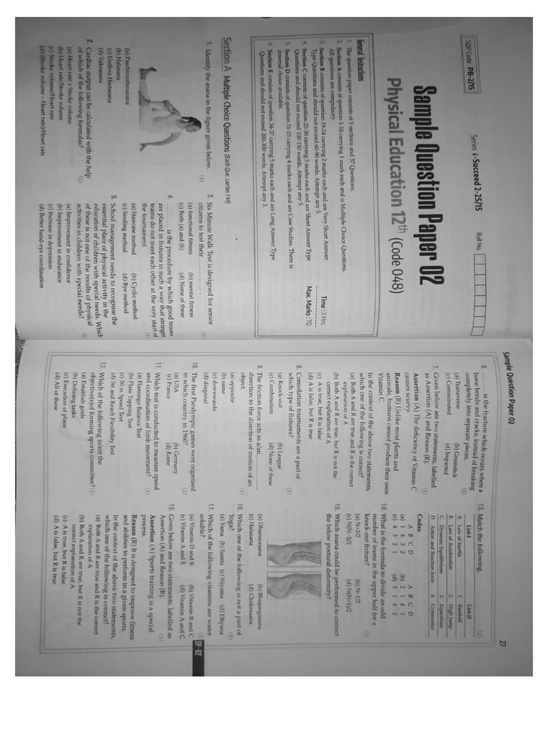 P.ed Sample Paper 2 | PDF