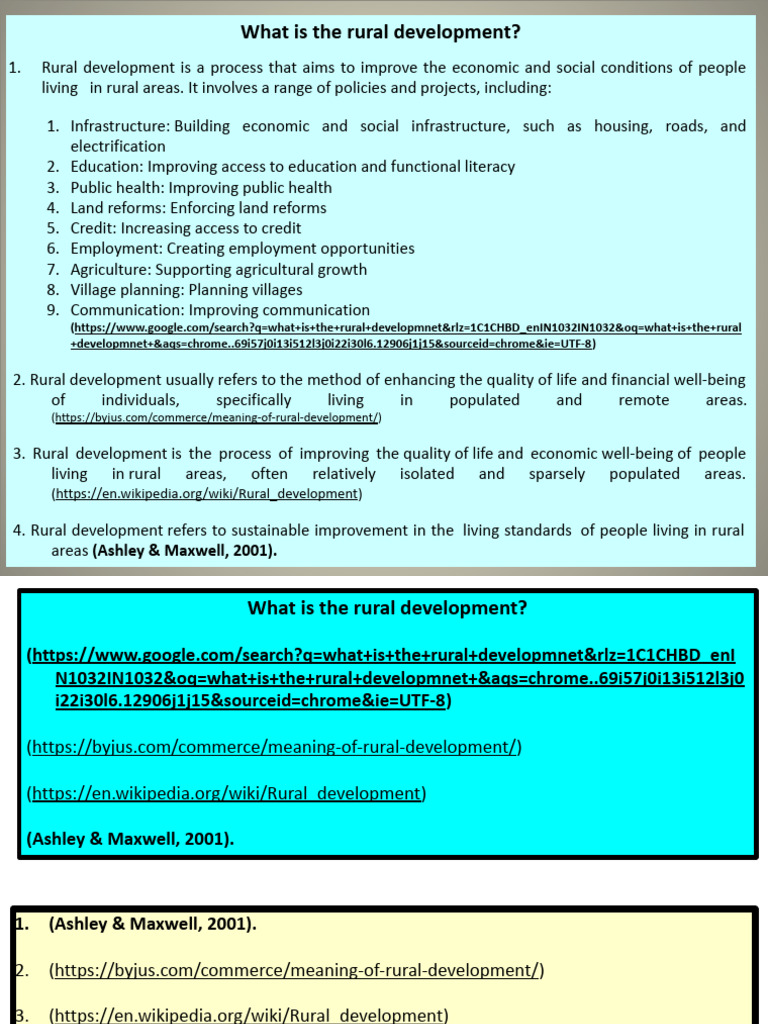 PGS 505 Reference Writing | PDF | Rural Development | Infrastructure