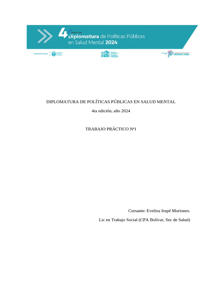 TP 1 Diplo Evelina Moriones | PDF