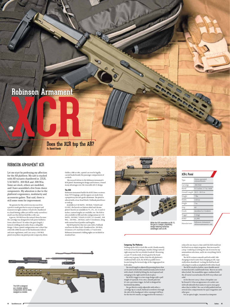 XCR vs. AR: A Gun Enthusiast's Guide | PDF | Projectiles | Weapon Design