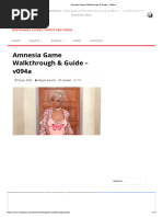 Amnesia Game Walkthrough & Guide v094a | PDF | Home | Interior Design
