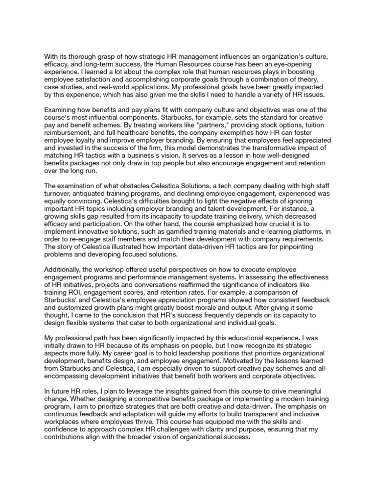 REFLECTION | PDF | Employee Retention | Employment