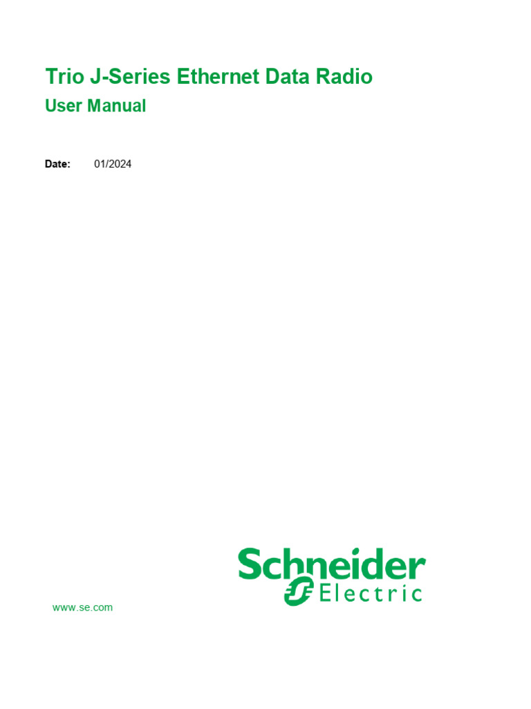 Trio J-Series Ethernet Data Radio User Manual | PDF | Computer Security ...