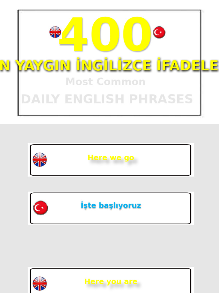Turkish English | PDF