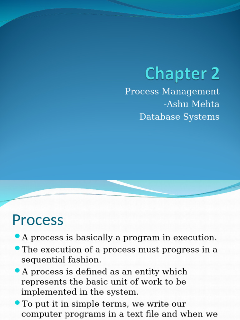 Unit 1 Process Management | PDF | Process (Computing) | Scheduling (Computing)