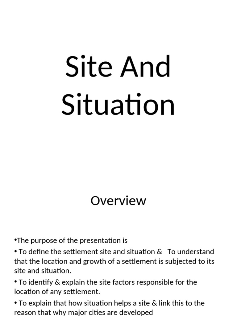 Understanding Site and Situation in Geography | PDF | Mecca | Geography