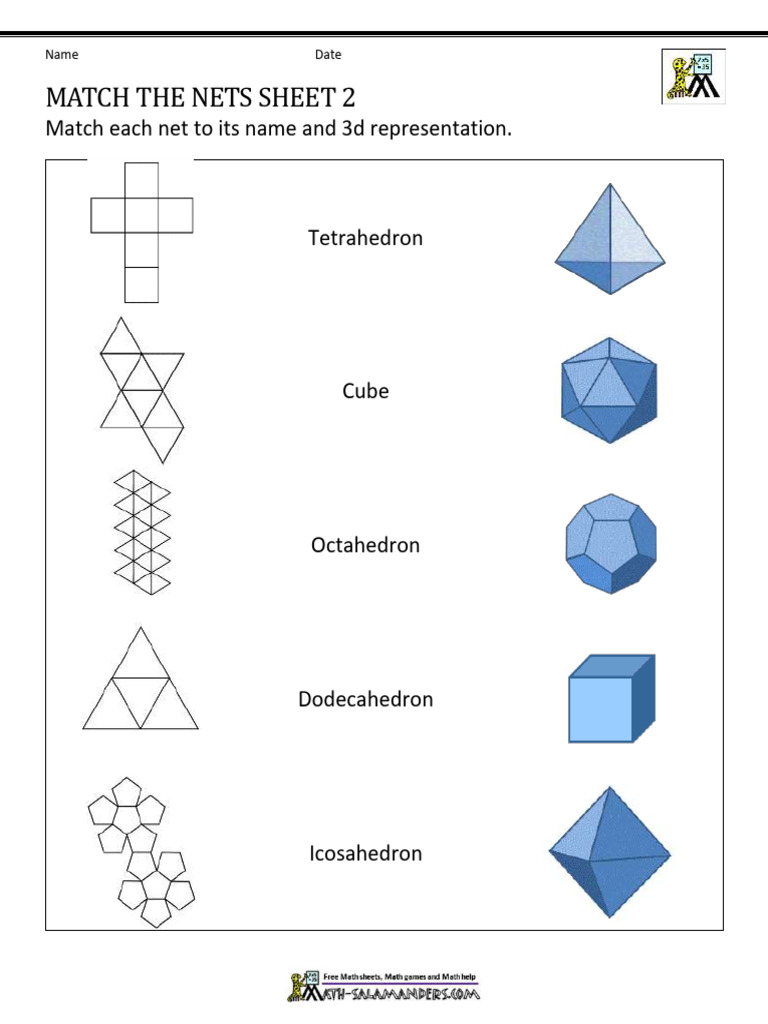 Geometry Nets Matching Activity | PDF