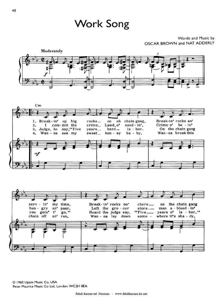 Nina Simone - Work Song | PDF