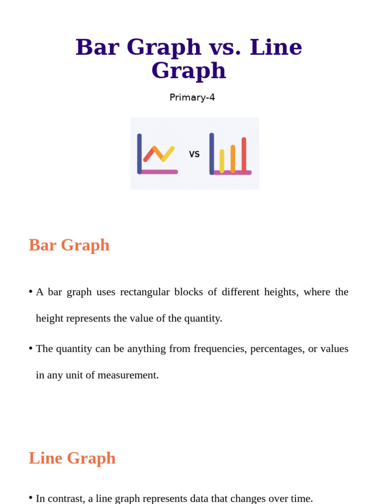Bar Graph vs. Line Graph Explained | PDF | Chart | Categorical Variable