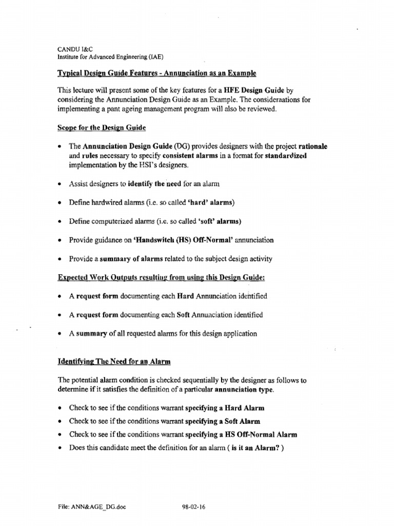 Typical Design Guide Features | PDF | Reliability Engineering | System