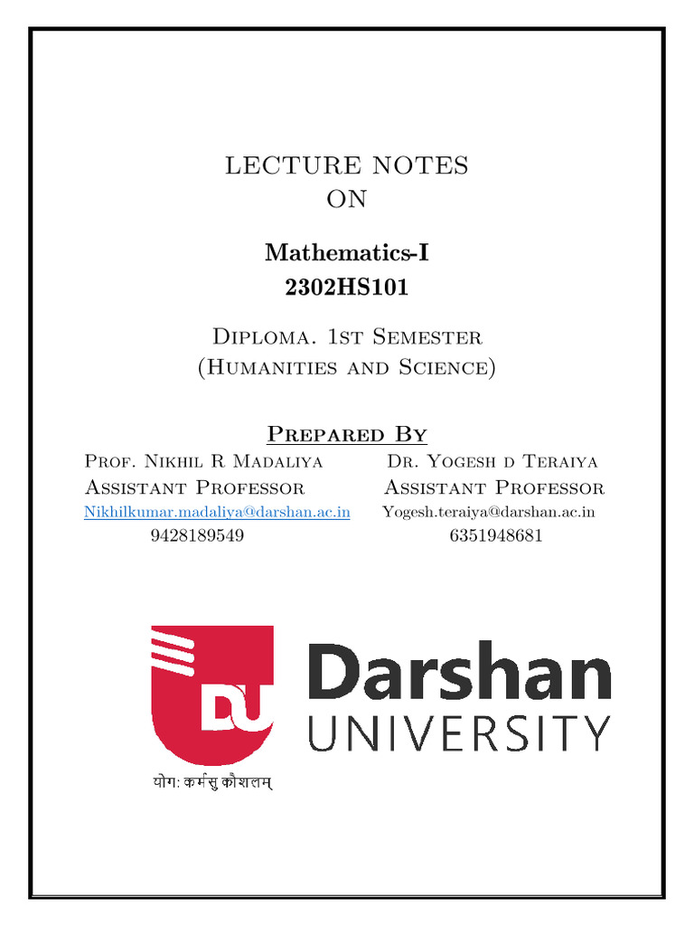 Maths Unit 4 | PDF