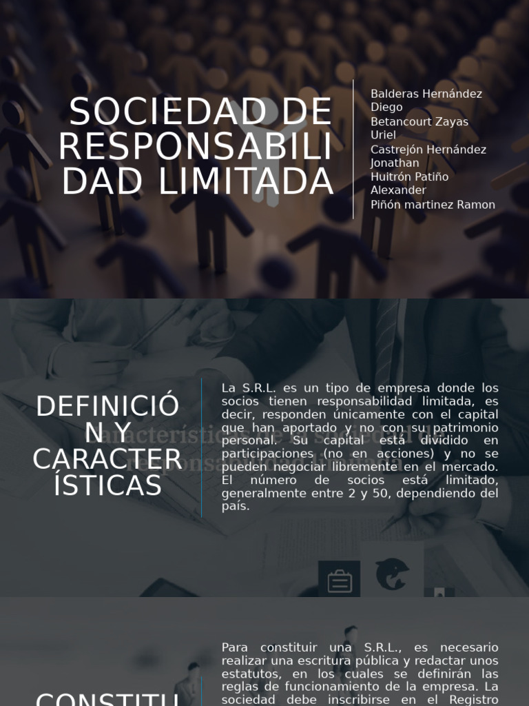 Sociedad de Responsabilidad Limitada | PDF | Business | Negocios económicos